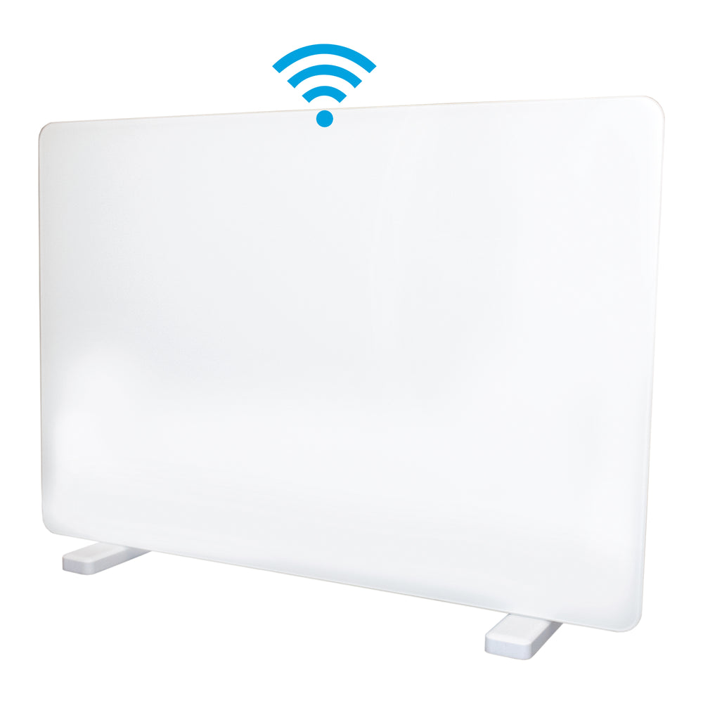 Smart Glass Panel Heater, 2000W, White