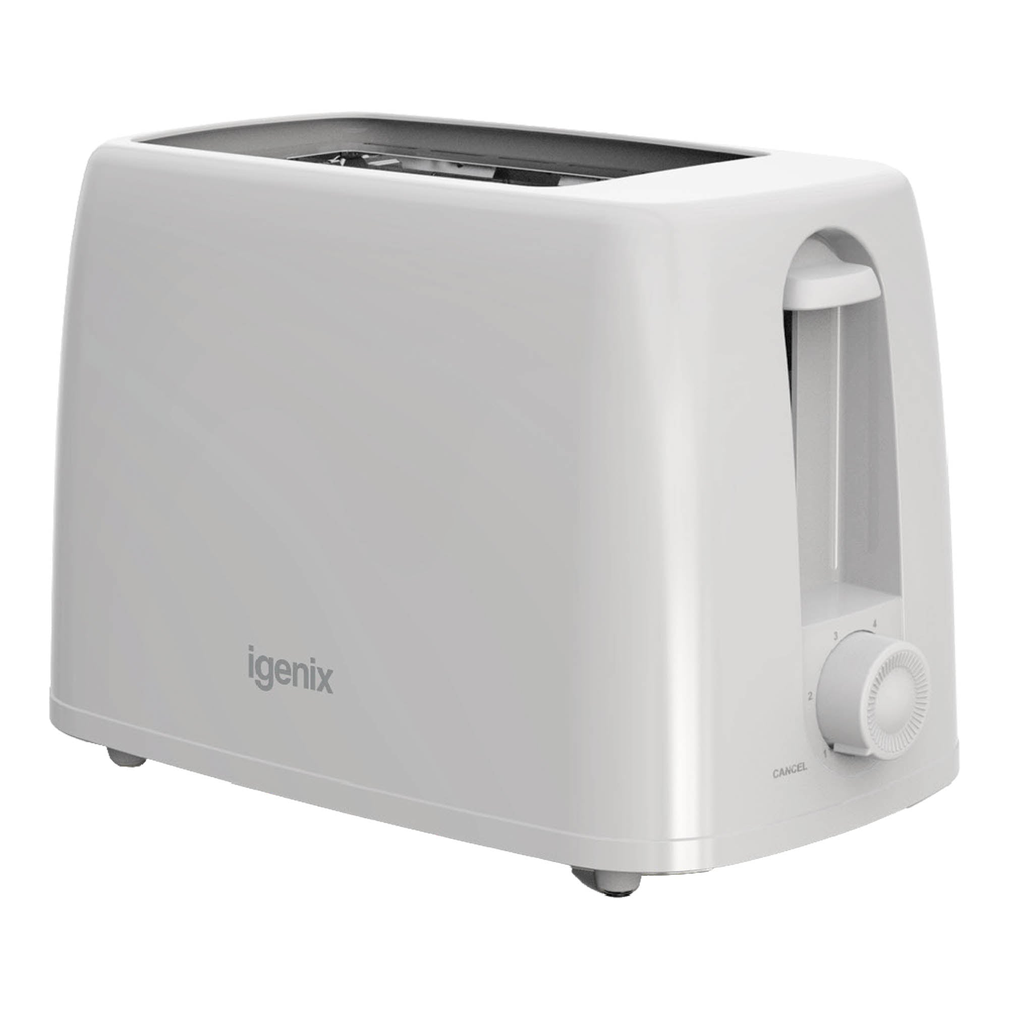 2 Slice Toaster, 650W, 6 Browning Levels, Control Dial, Crumb Tray, Co